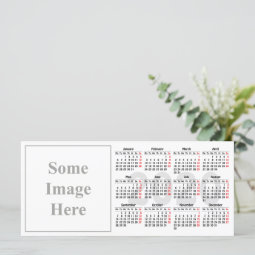 2020 calendar template Flat Card | Zazzle