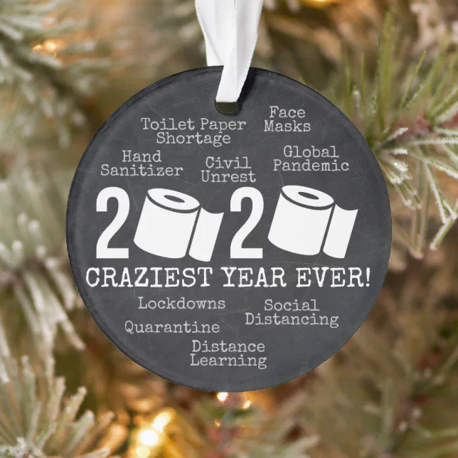 2020 Craziest Year Ever Funny Toilet Paper Ornament | Zazzle