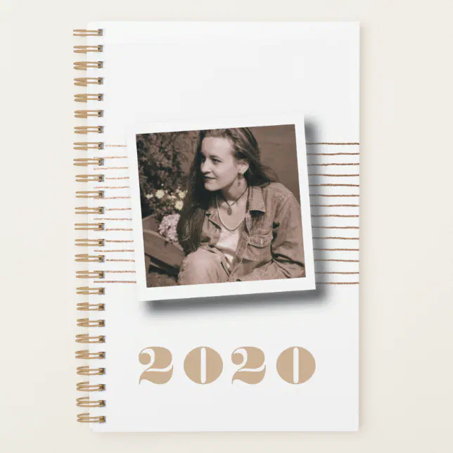 2020 Custom Personalized Photo Diary Planner | Zazzle