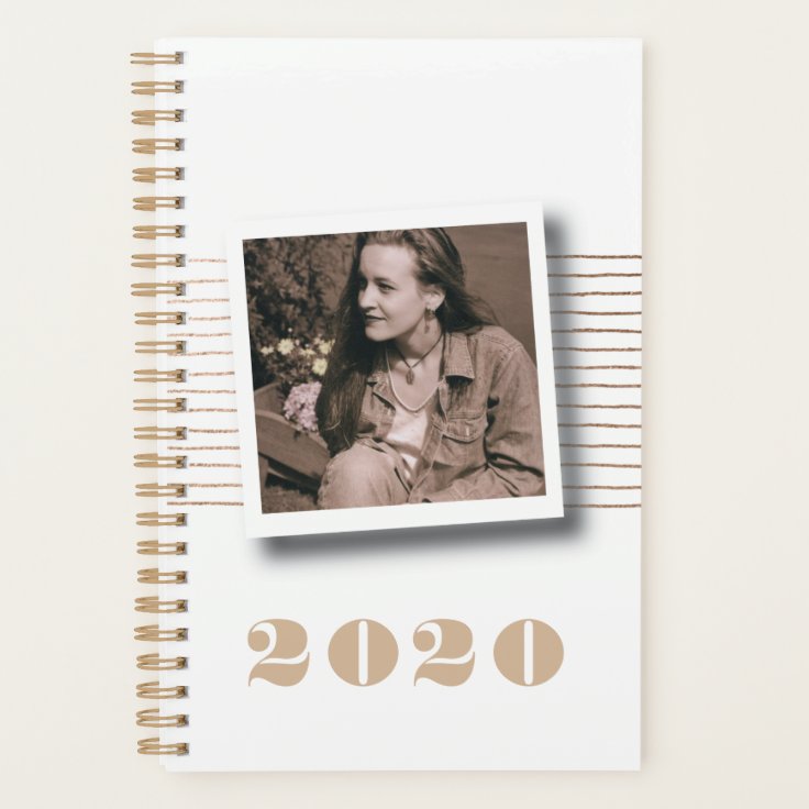 2020 Custom Personalized Photo Diary Planner | Zazzle