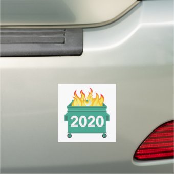 2020 Dumpster Fire Funny Car Magnet | Zazzle