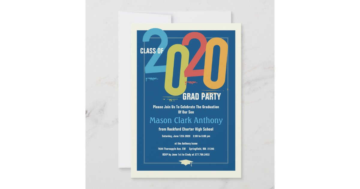 2020 Graduation Fun Party Invitation | Zazzle