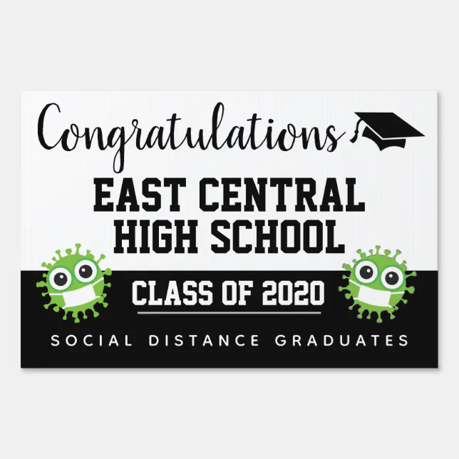 2020 High School, Graduation Signs Yard | Zazzle