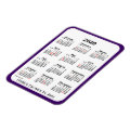 2020 Holiday Calendar by Janz Purple Magnet | Zazzle