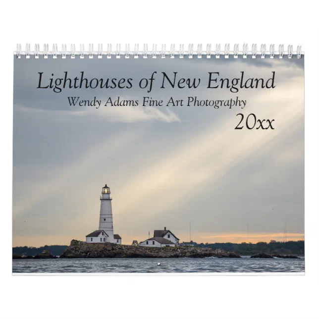 2020 Lighthouses of New England Monthly Calendar | Zazzle