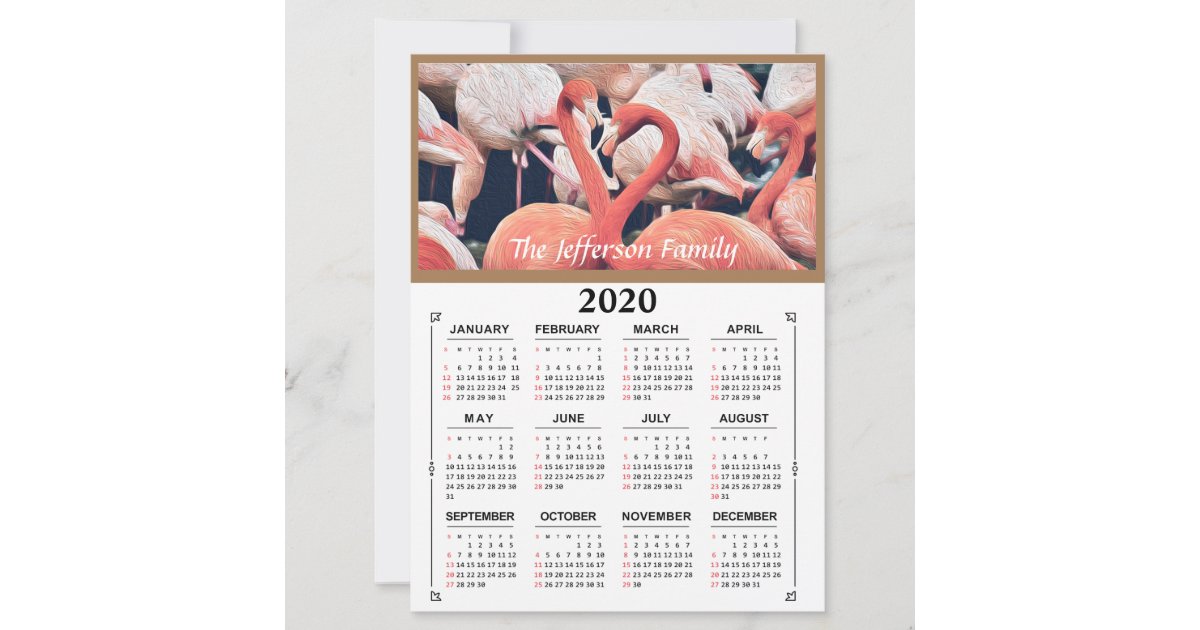 2020 Photo Custom Personalize Calendar | Zazzle