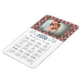 2020 Photo Personalize Pink Pattern Calendar Magnet | Zazzle