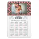 2020 Photo Personalize Pink Pattern Calendar Magnet | Zazzle
