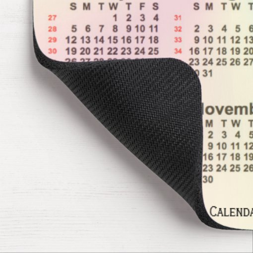 2020 Rainbow 52 Week Large Print Calendar by Janz Mouse Pad | Zazzle