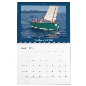 2020 Sailboat Calendar - Goat Island Skiff | Zazzle