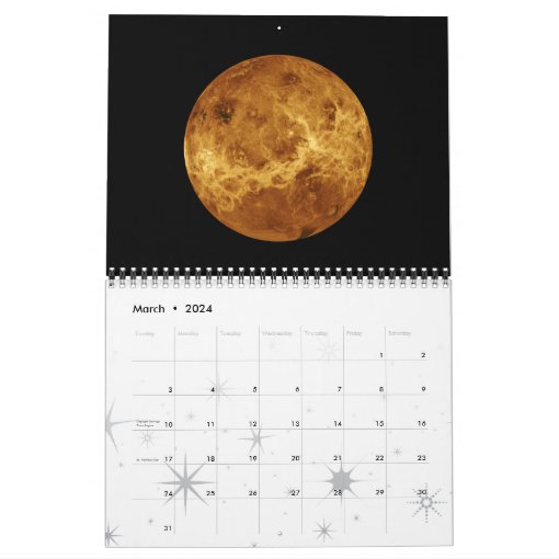 2020 Solar System Space Astronomy Planets Calendar | Zazzle