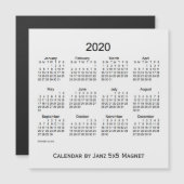 2020 White Smoke Calendar by Janz 5x5 Magnet | Zazzle