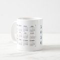 2020 Year Monthly Calendar Personalize Custom Coffee Mug | Zazzle