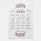 2020 Year Monthly Calendar Personalize Custom Kitchen Towel | Zazzle