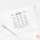 2020 Year Monthly Calendar Personalize Custom Square Sticker | Zazzle