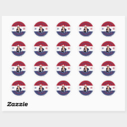 2020 Your Vote Counts Uncle Sam Classic Round Sticker | Zazzle