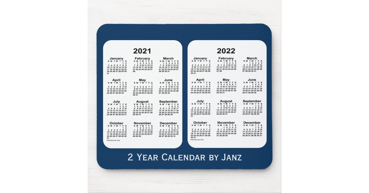 2021-2022 Police Box Blue 2 Year Calendar by Janz Mouse Pad | Zazzle