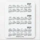 2021-2023 White 3 Year Calendar by Janz Mouse Pad | Zazzle