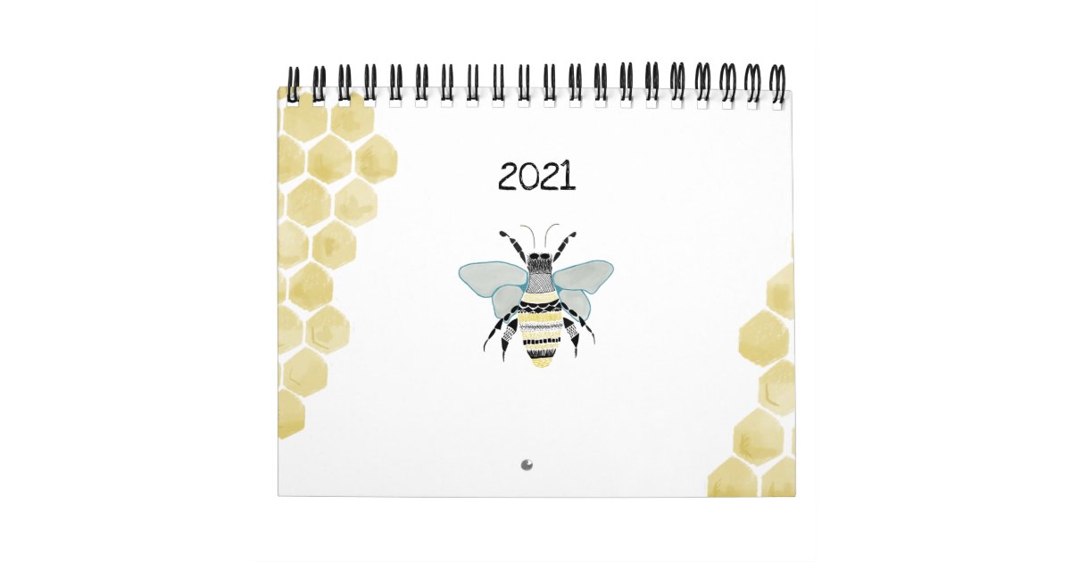 2021 Bee Calendar | Zazzle