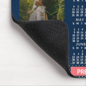 2021 Calendar Navy Coral Gold Family Photo Collage Mouse Pad | Zazzle