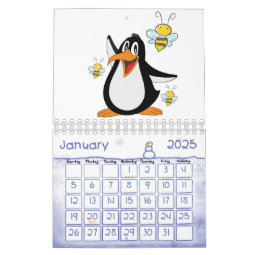 2021 Calendar Penguin | Zazzle