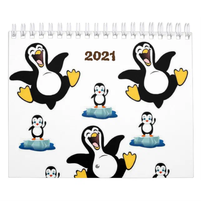2021 Calendar Penguin | Zazzle