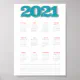2021 calendar poster | Zazzle
