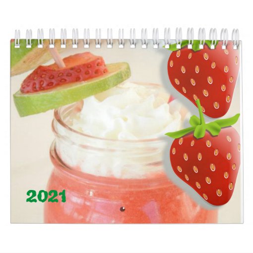 2021 Calendar Strawberry | Zazzle