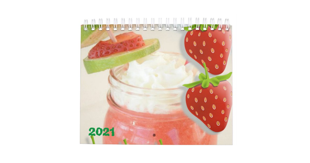 2021 Calendar Strawberry | Zazzle