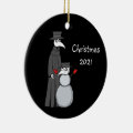 2021 Christmas ornament Plague Doctor Snowman | Zazzle
