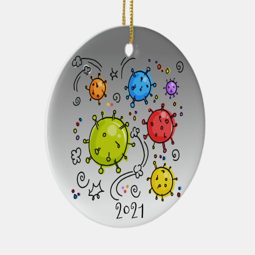 2021 Coronavirus Covid-19 Virus Ceramic Ornament | Zazzle