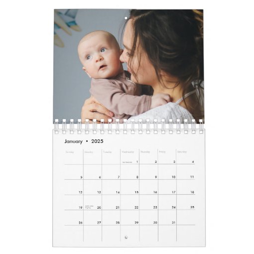2021 Custom Photo Calendar Simple Create Your Own | Zazzle