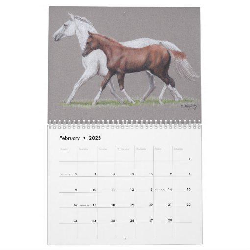 2021 Horse Art Calendar by Charlotte Yealey | Zazzle