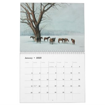 2021 Horse Art Calendar by Charlotte Yealey | Zazzle