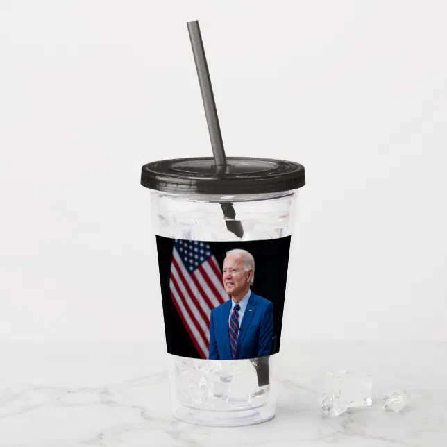 2021 Joe Biden US President Portrait Acrylic Tumbler | Zazzle