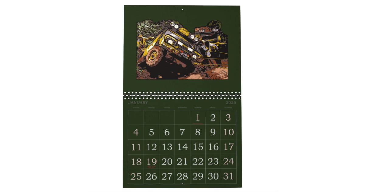 2021 OFF-ROAD CALENDAR | Zazzle