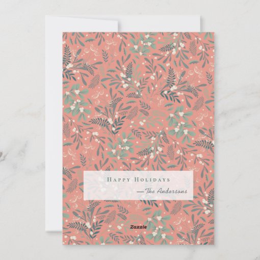 2021 Pandemic BINGO Funny Mistletoe Pink Christmas Holiday Card | Zazzle