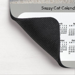 2021 Sassy Cat Calendar by Janz Mouse Pad | Zazzle