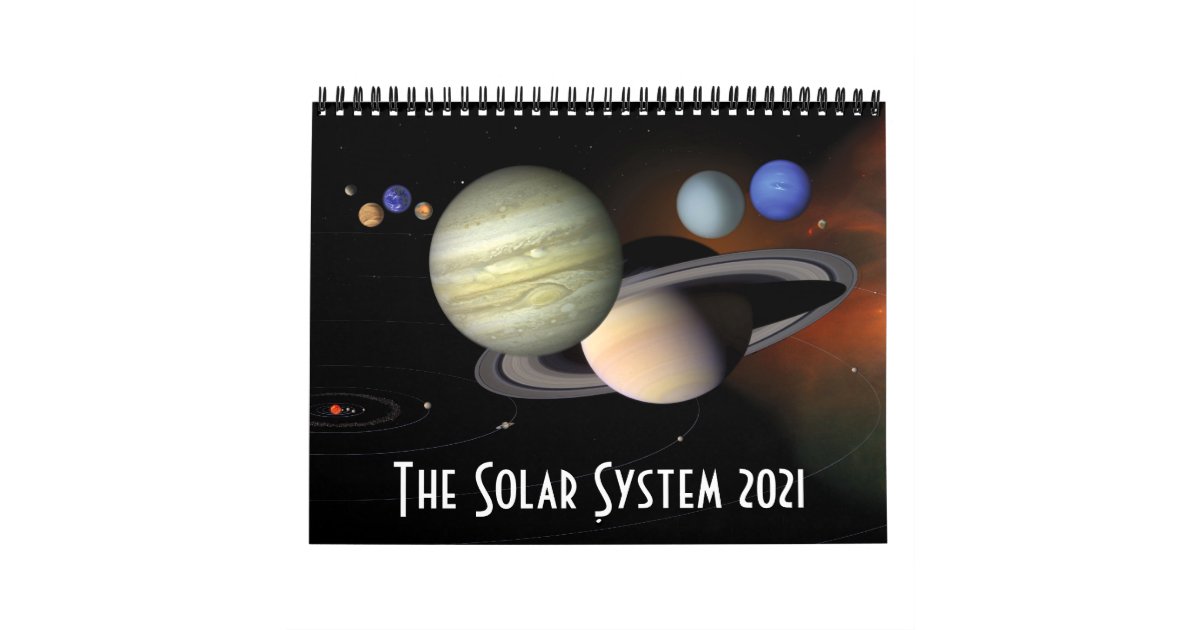 2021 Solar System Space Astronomy Planets Calendar | Zazzle