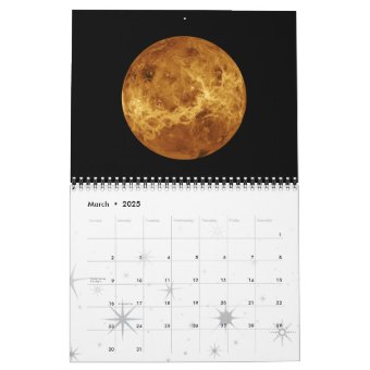 2021 Solar System Space Astronomy Planets Calendar | Zazzle