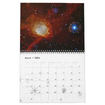 2021 Space Astronomy Stars Star Clusters NASA Calendar | Zazzle