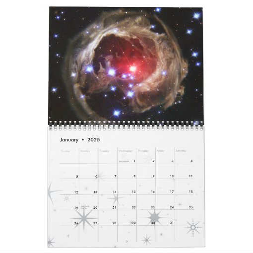 2021 Space Astronomy Stars Star Clusters NASA Calendar | Zazzle