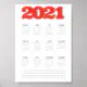 2021 wall calendar poster | Zazzle