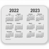 2022-2023 School Year Calendar by Janz Transparent Sticker | Zazzle