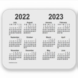 2022-2023 School Year Calendar by Janz Transparent Sticker | Zazzle