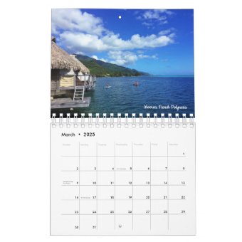 2022 French Polynesia Souvenir Calendar | Zazzle