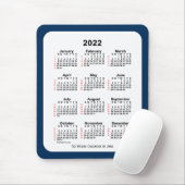 2022 Police Box Blue 52 Week Calendar by Janz Mouse Pad | Zazzle