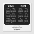 2023-2024 Black and White School Calendar by Janz | Zazzle
