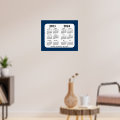 2023-2024 Police Box Blue School Calendar by Janz Poster | Zazzle