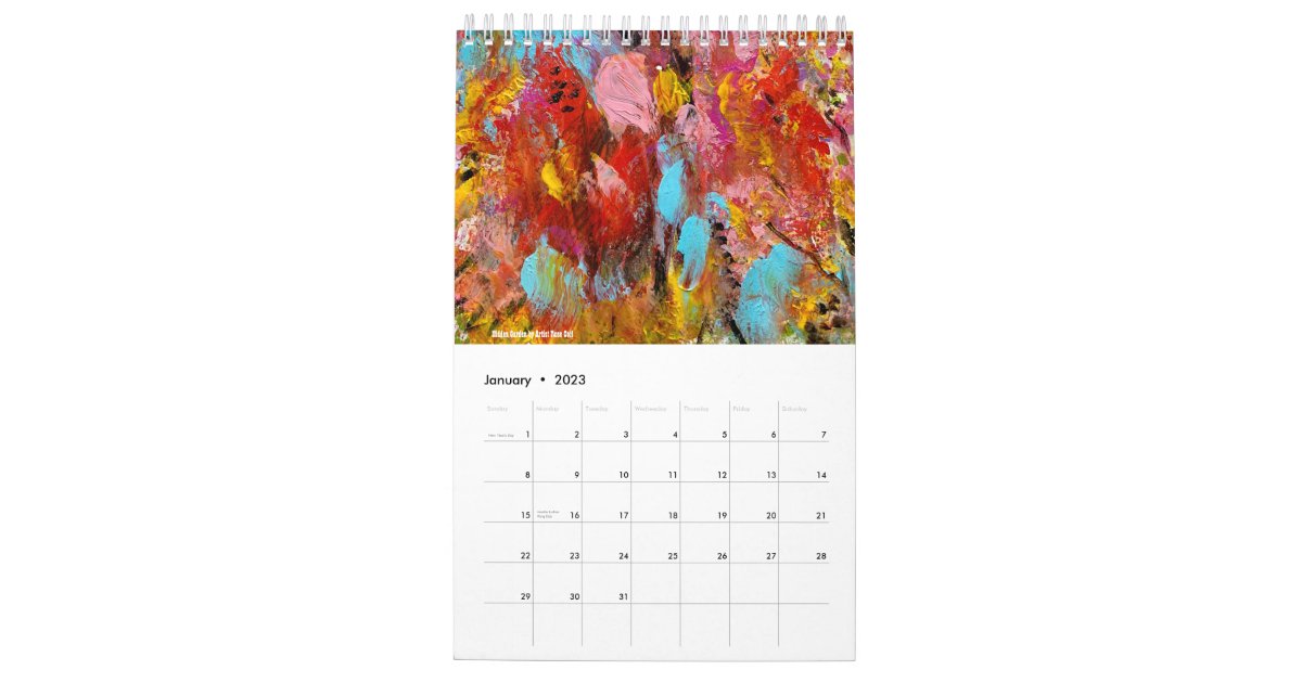 2023 Abstract Art Calendar | Zazzle